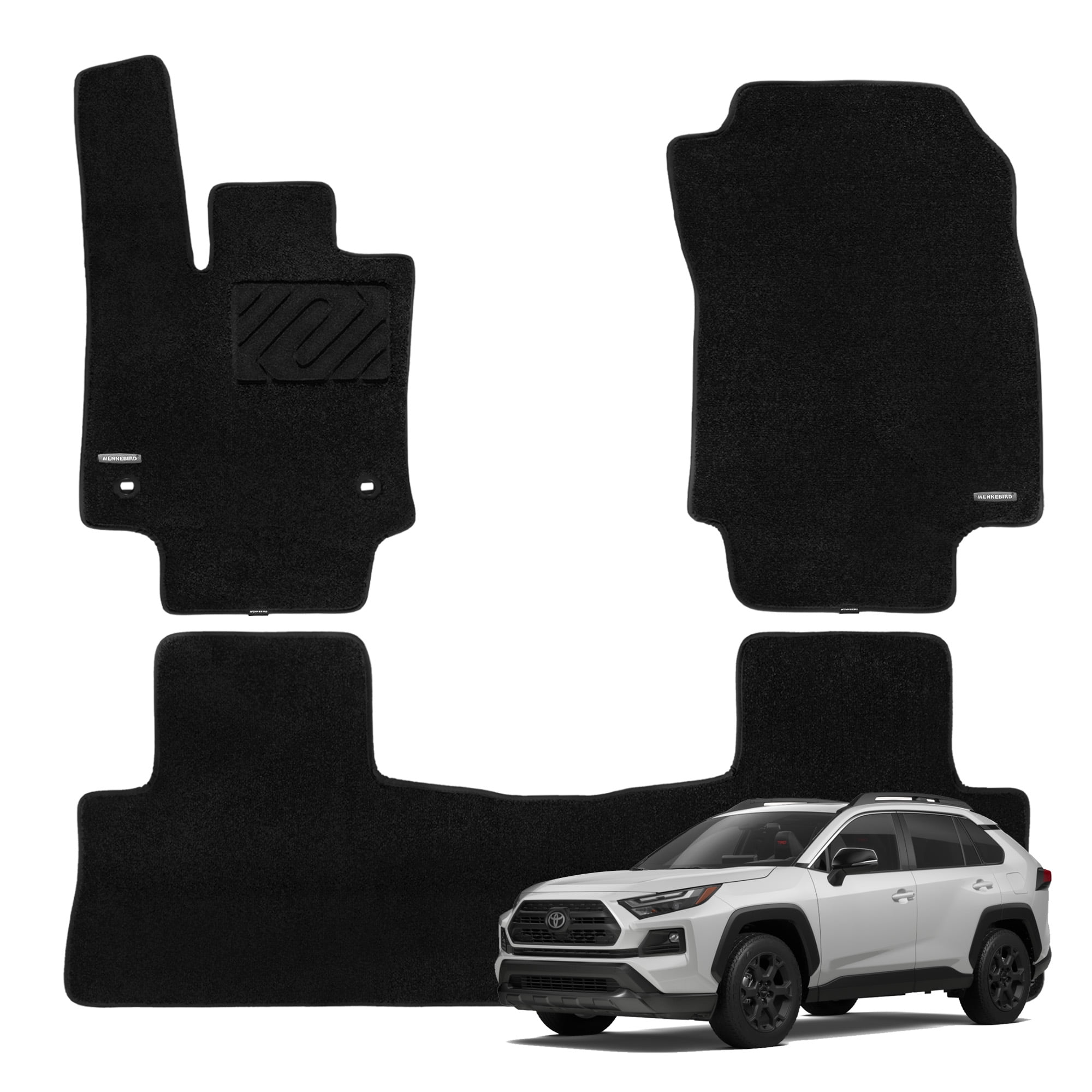 WENNEBIRD Superior Carpet Floor Mats for 2019-2025 Toyota RAV4 / 2021 ...