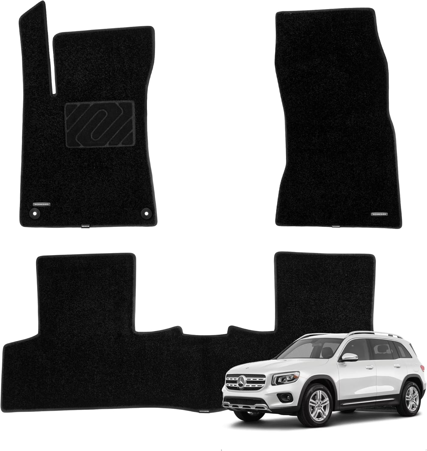 WENNEBIRD Superior Carpet Floor Mats for 2020-2025 Mercedes-Benz GLB ...