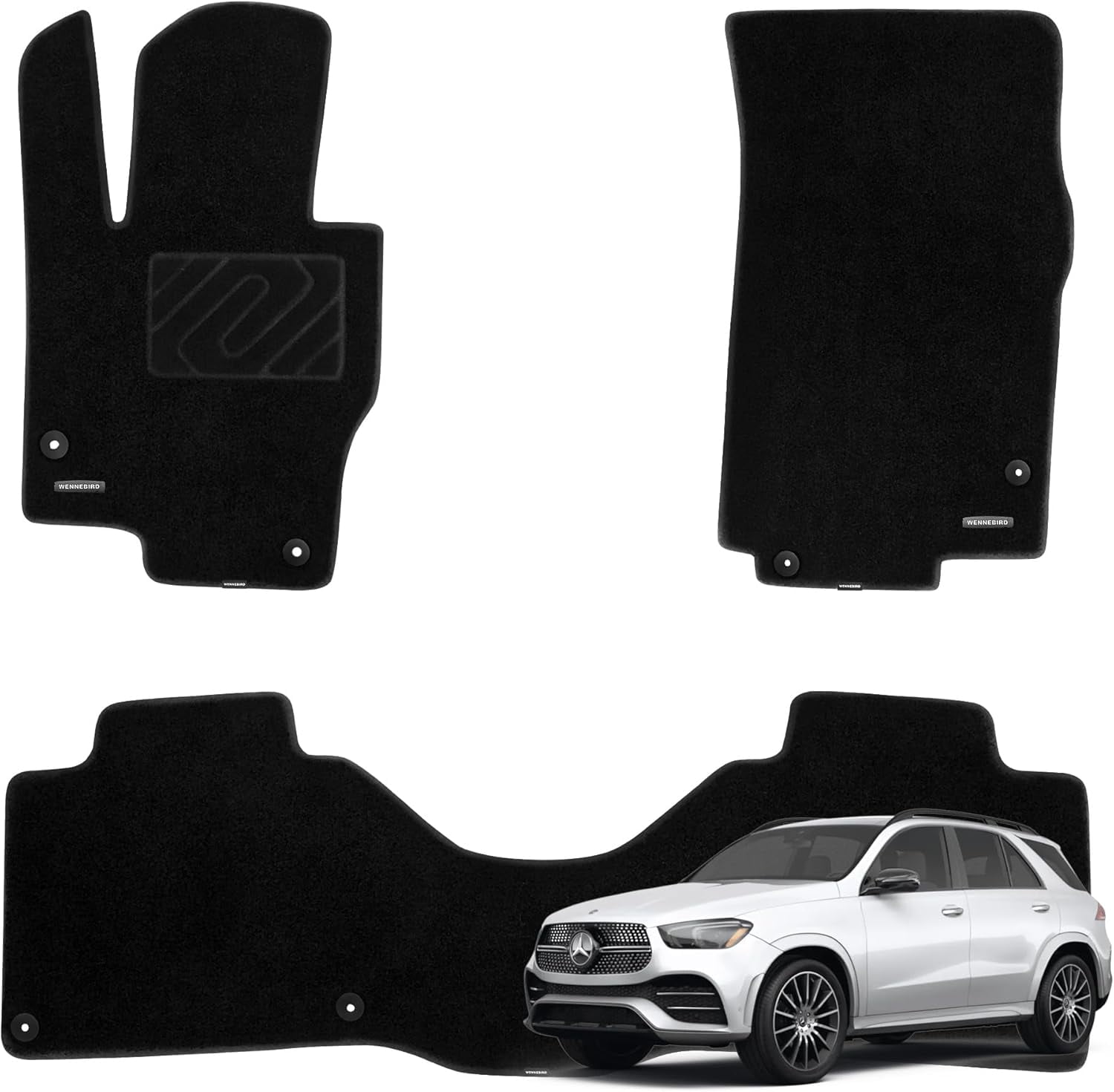 WENNEBIRD Superior Carpet Floor Mats for 2020-2025 Mercedes-Benz GLE ...
