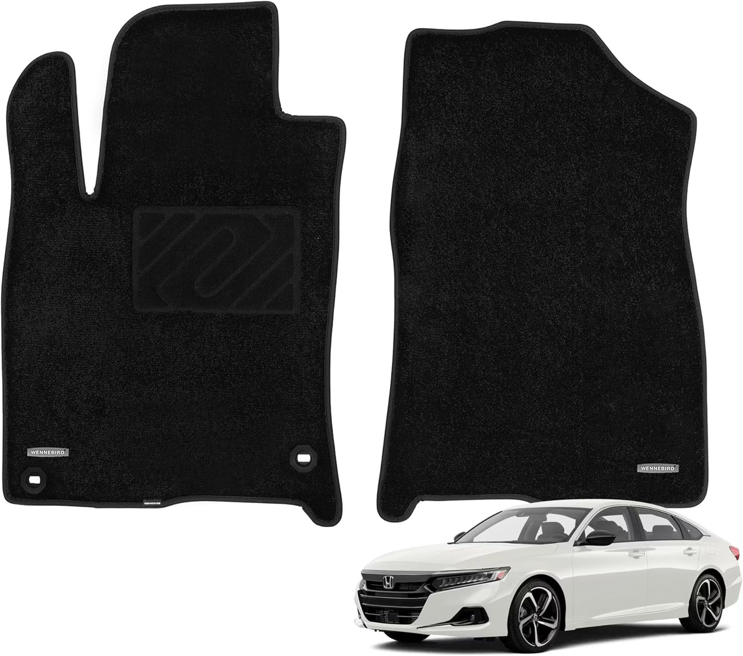 WENNEBIRD Superior Carpet Front Row Floor Mats for 2018-2022 Honda ...