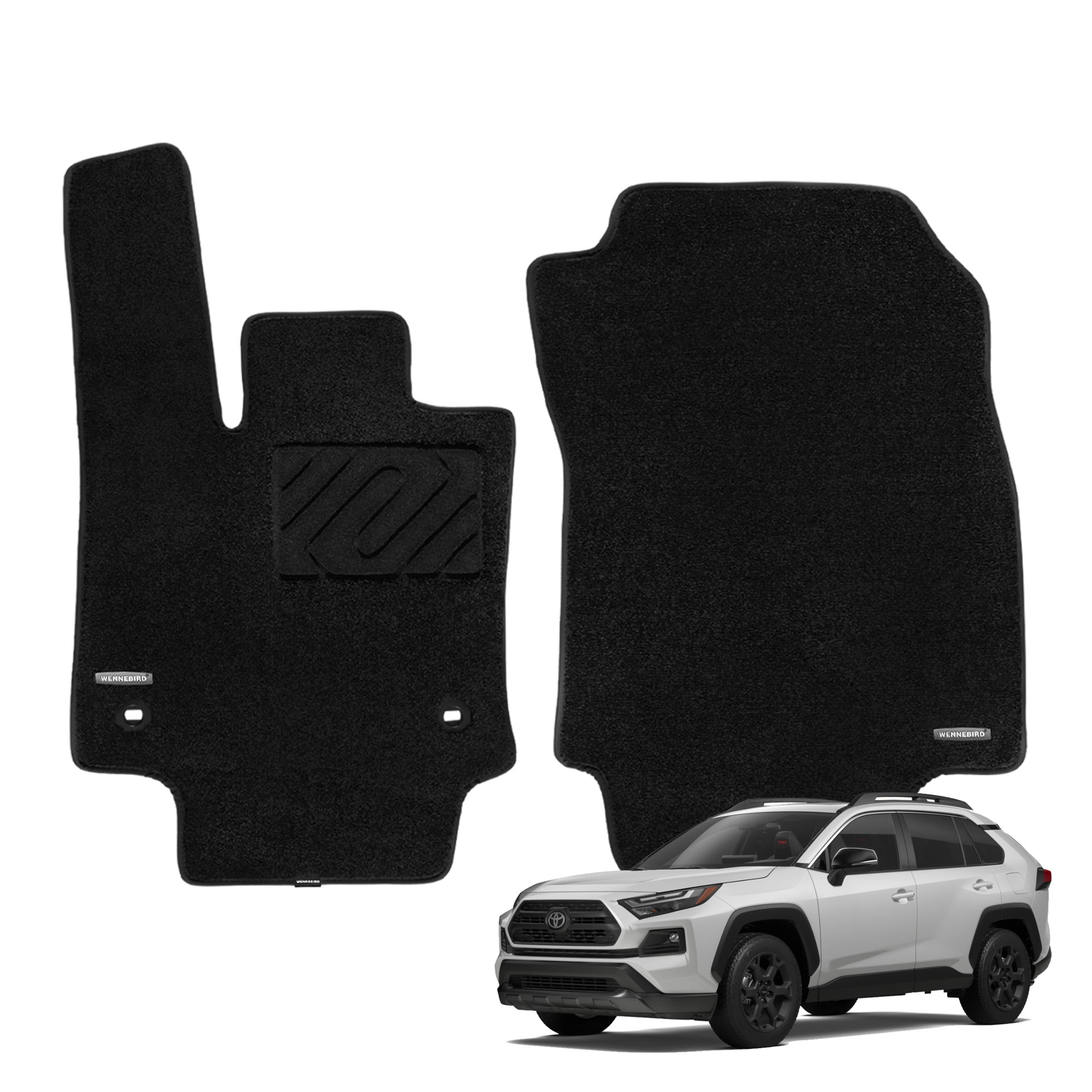 WENNEBIRD Superior Carpet Front Row Floor Mats for 2019-2025 Toyota ...