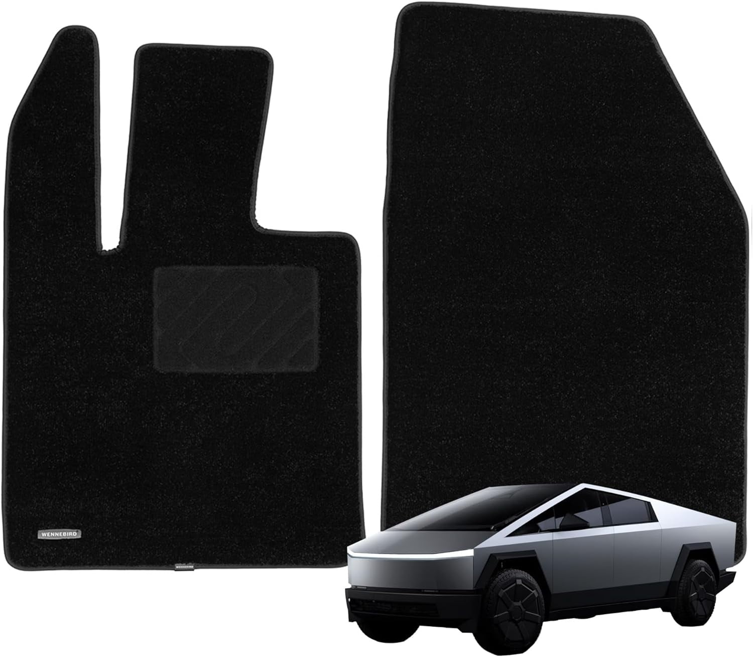 WENNEBIRD Superior Carpet Front Row Floor Mats for 2023-2025 Tesla ...