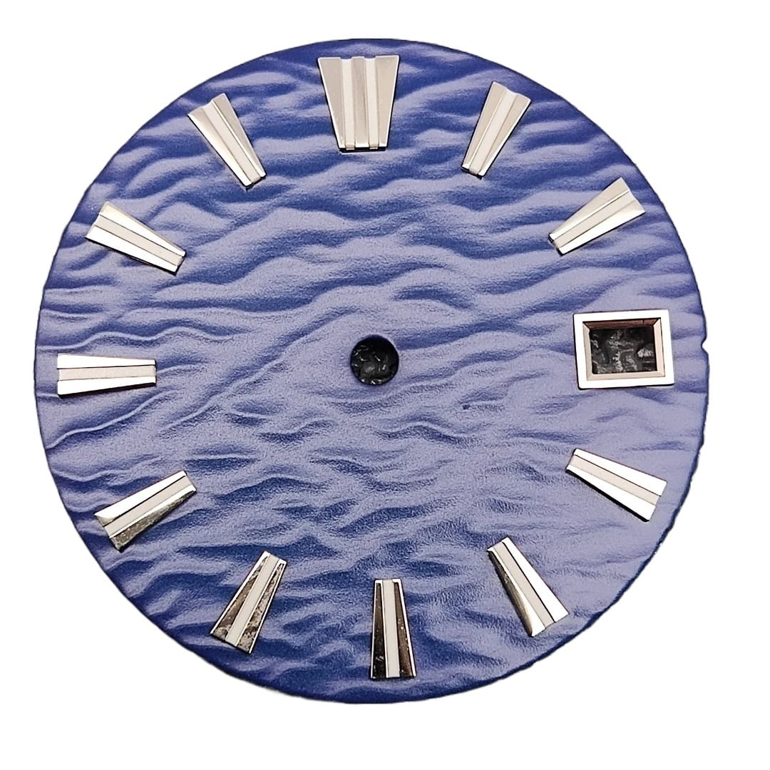WENQIANG 28.5mm Watch Dial for GS NH35 Dial Watch Faces with C3 Green ...