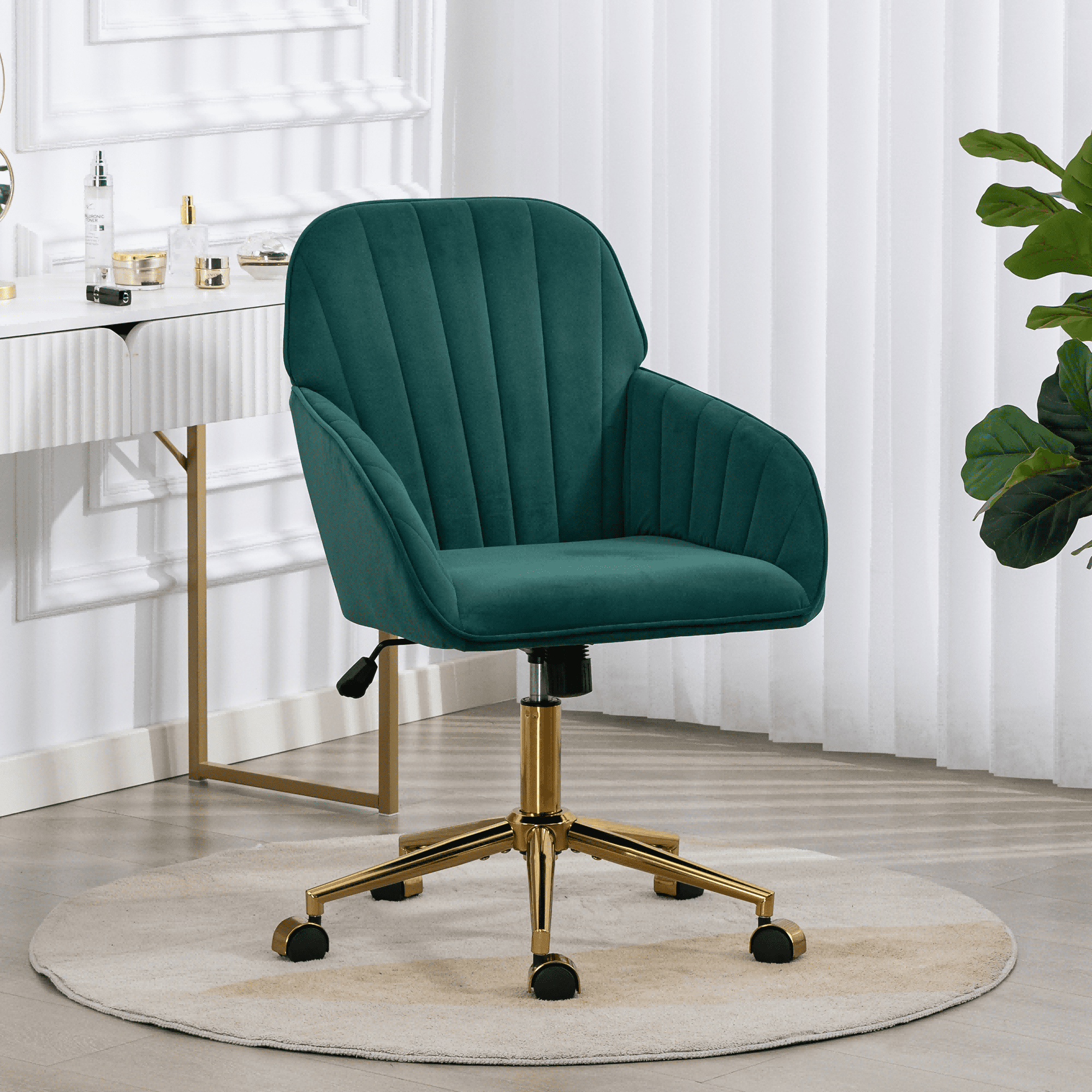 WENTUM Adjustable Office Chair, Home Bedroom, Ergonomic Swivel Chair ...