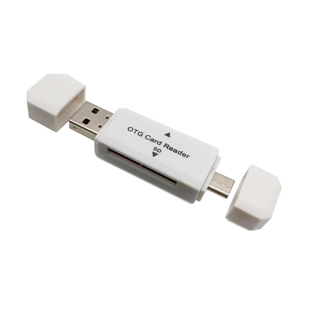 WENXUAN 2 in 1 USB Type C to TFmicroSD and SD card reader writer ...