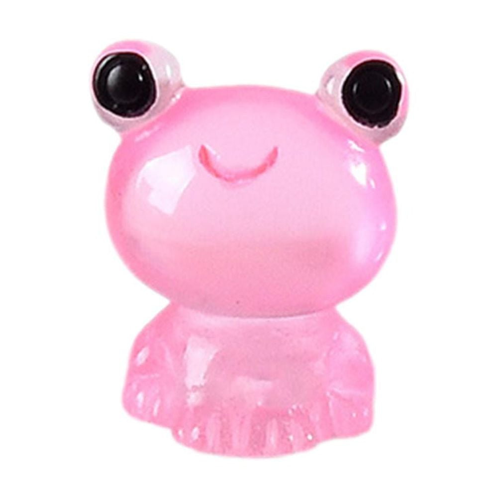 WENXUAN Luminous Mini Resin FrogsTiny Resin Frogs Glow in The Dark Miniature Frog Figurines For ...