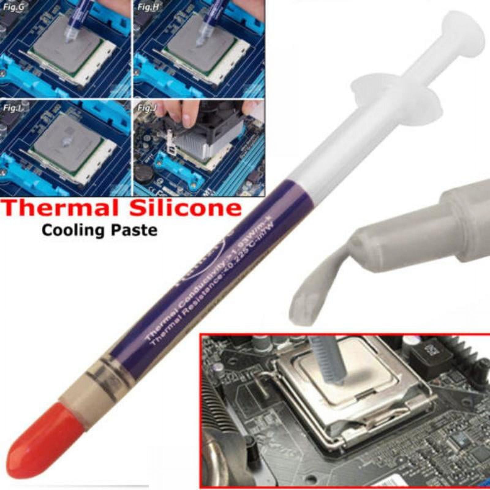WENXUAN Silicone Thermal Compound Cooling Paste Grease Syringe For PC ...