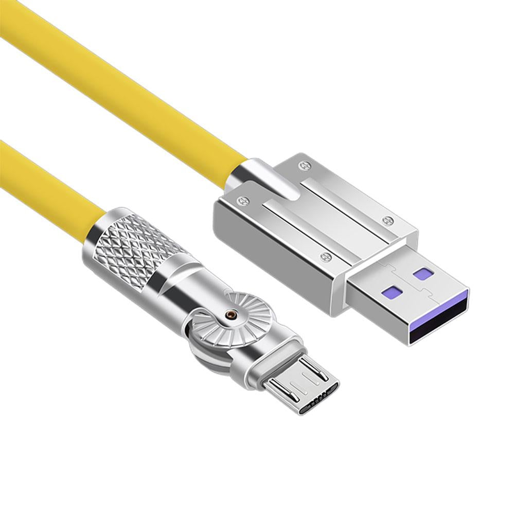 WENXUAN Soft Silicone 180 Rotatable 120W Fast Charging Type-C 6A Data ...