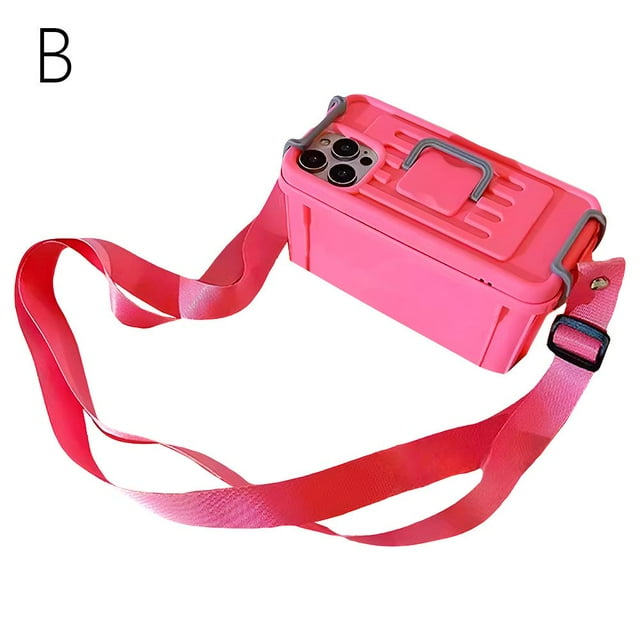 WENXUAN Storage Box Phone Case Suitable For Apple IPhone (rose red ...