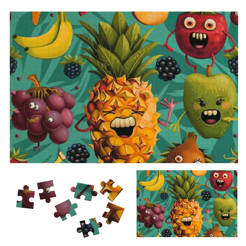 WENZZ Faces Arms Whimsical Wooden Puzzle Impossible Challenging ...