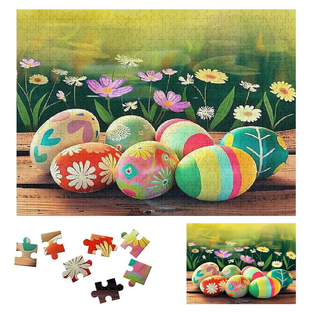 Lingy Flowers Wooden Jigsaw Puzzle Challenging Difficult Wood Puzzles ...