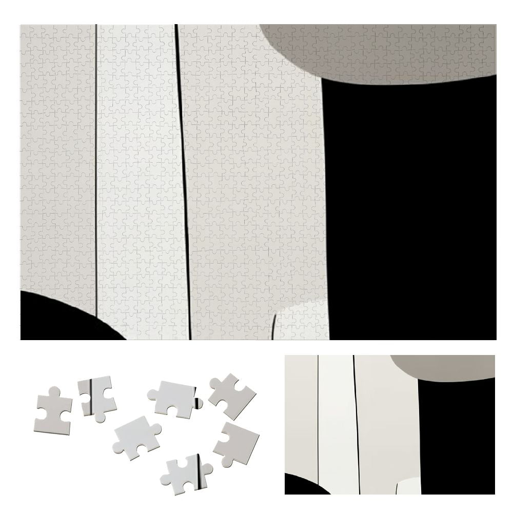 WENZZ Lines Black White Wooden Puzzle Challenging Difficult Wood ...