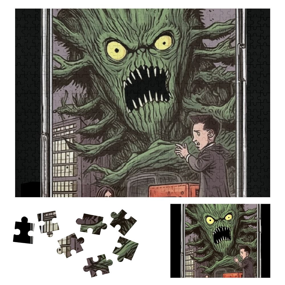 WENZZ Lovecraftian Monster Wooden Puzzle - Challenging and Decorative ...