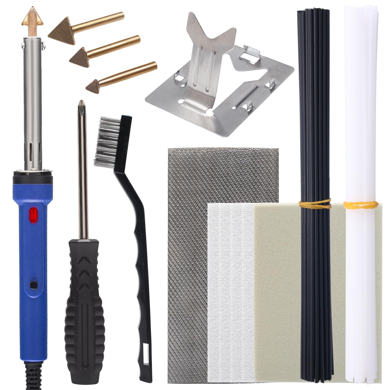 WEP 960-IV Plastic Welder Kit with Power Switch, accessories include 3 ...