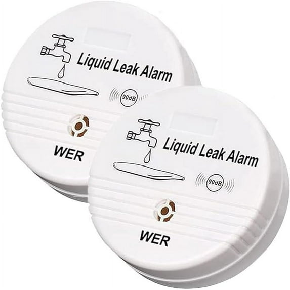 WER Water Leak Alarm Battery Operated Leak Alert Water Detector for ...