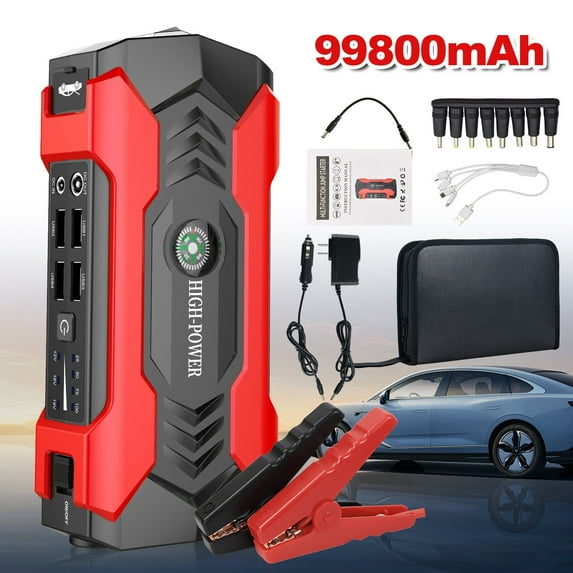 WERCHTAY Car Jump Starter Booster Jumper Box Power Bank Battery Charger ...