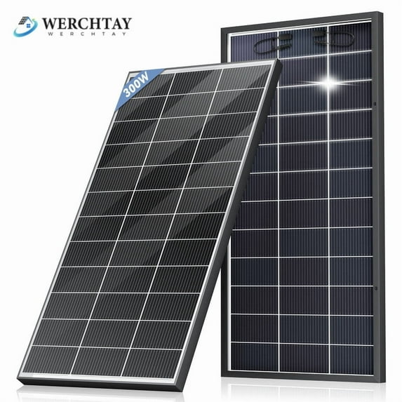 WERCHTAY N-Type 18BB 300 Watt Bifacial Solar Panel, with 25% Efficiency ...