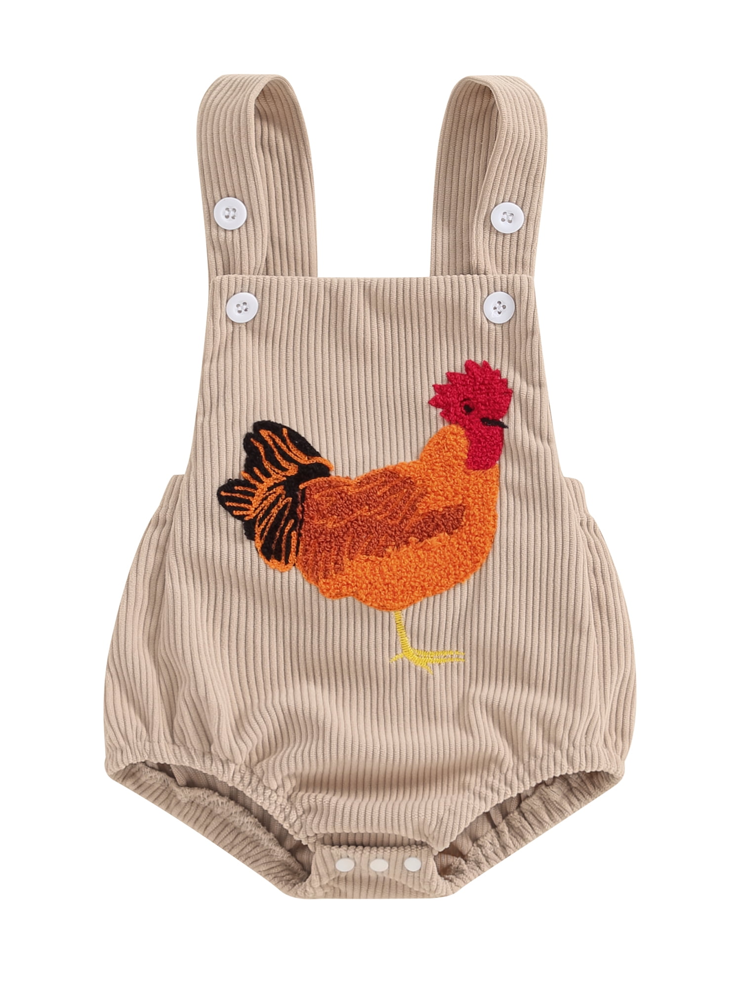 WERNZATT Newborn Baby Boy Girl Overalls Jumpsuit Infant Square Neck ...