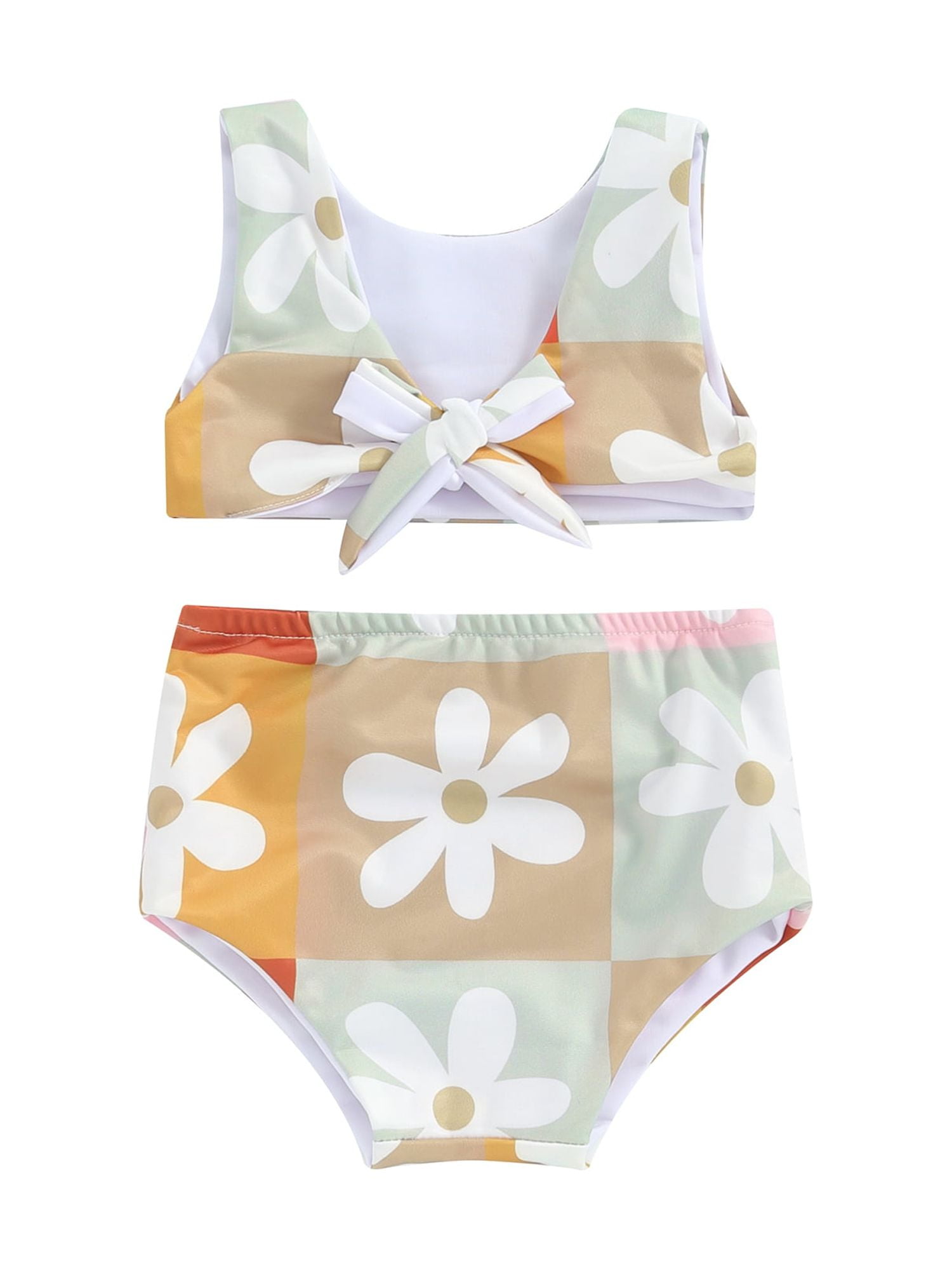 WERNZATT Toddler Baby Girl's 2 Piece Bathing Suits Summer Flower Print ...
