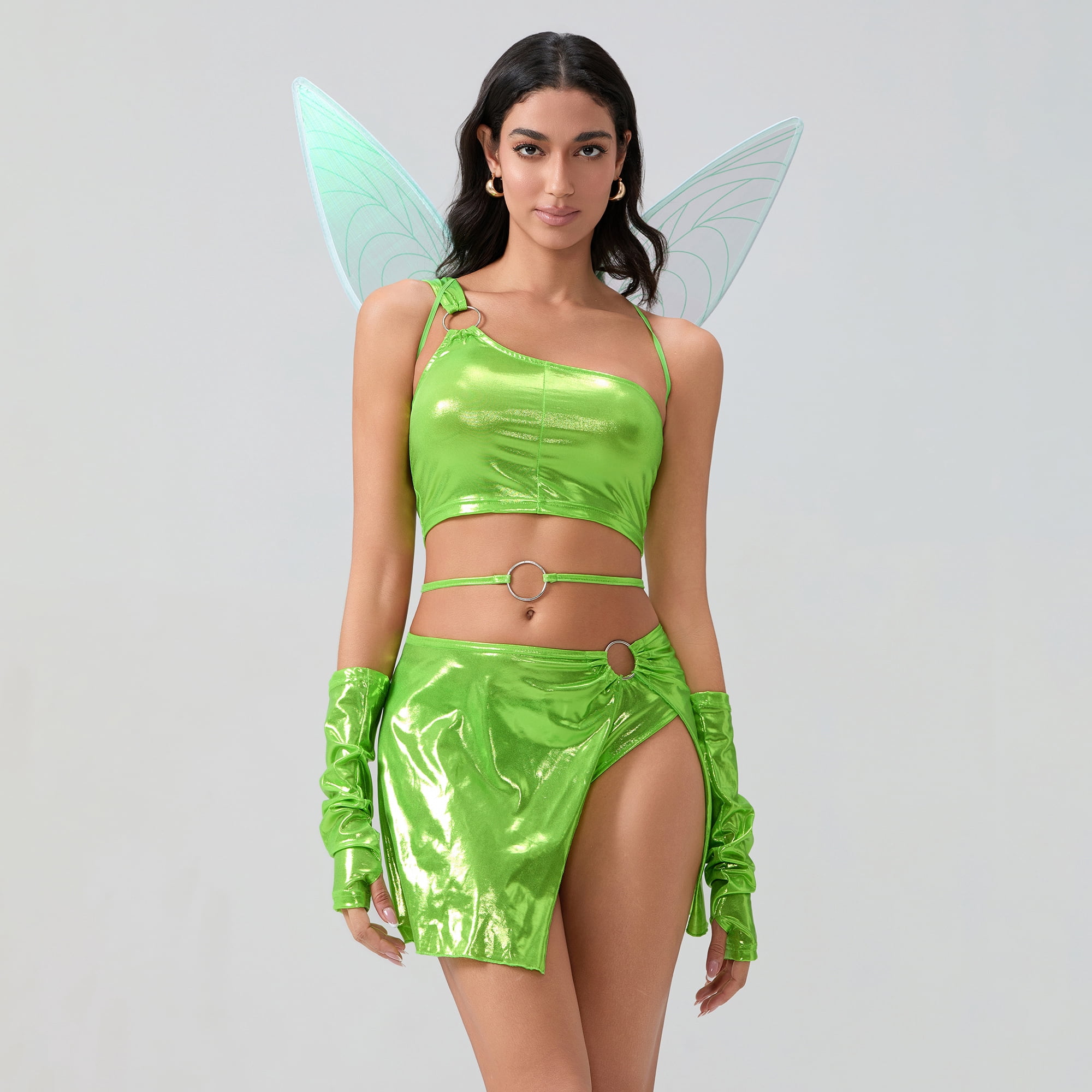 Wernzatt Women Fairy Costume Set Sexy Fairy Halloween Costume Forest