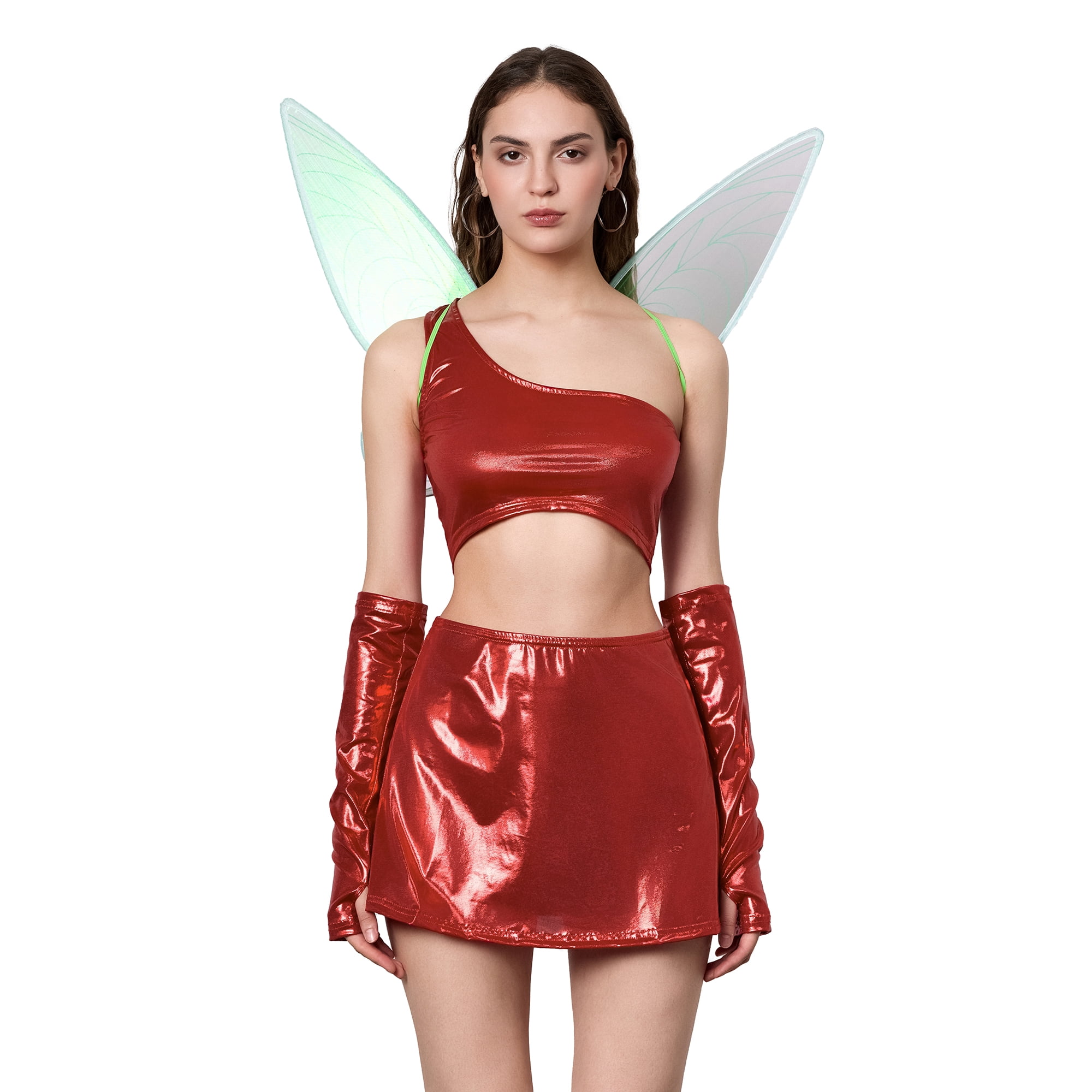 Wernzatt Women Fairy Costume Set Sexy Fairy Halloween Costume Forest
