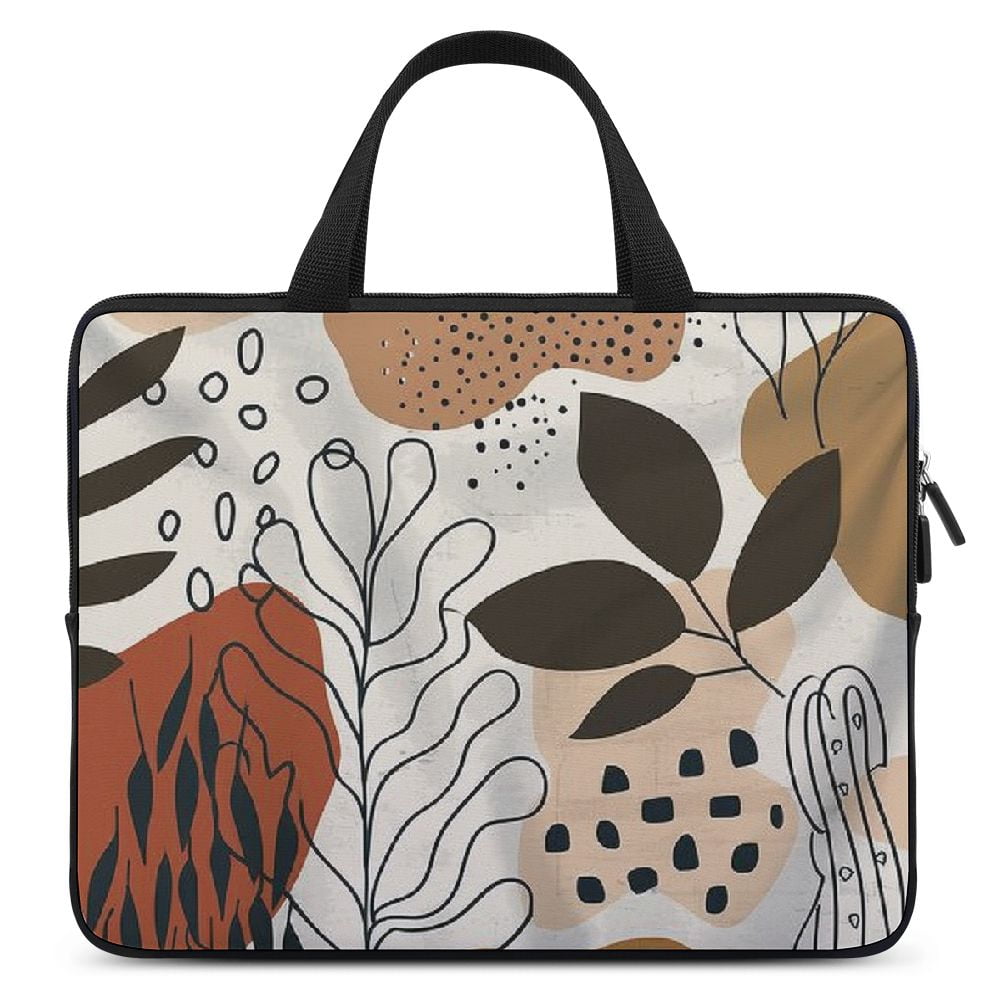 WERPE Bold Shapes Diving Fabric Laptop Sleeve Carrying Bag with Handle ...