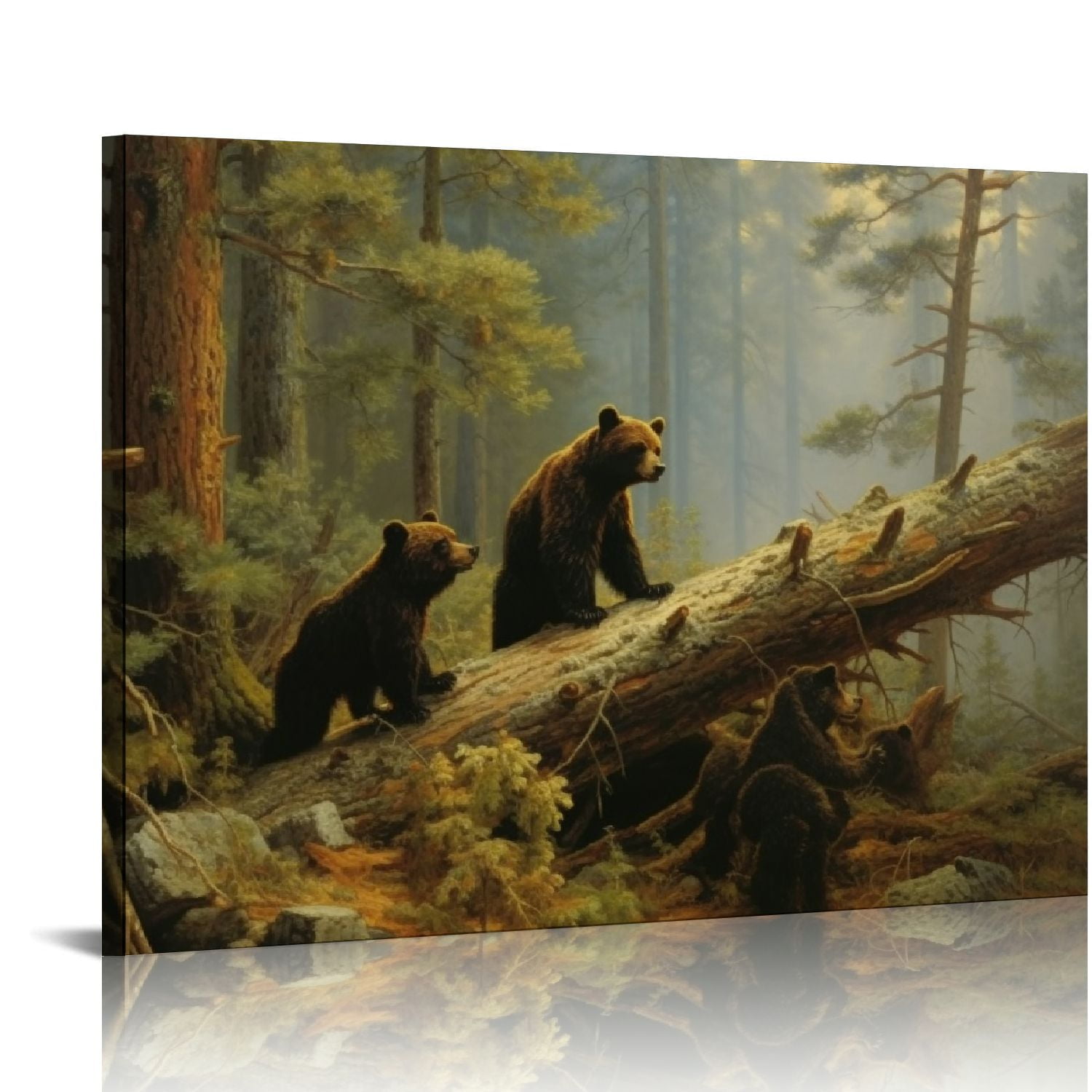 WERPE Canvas Print Wall Art in The Nature Wilderness Illustrations ...