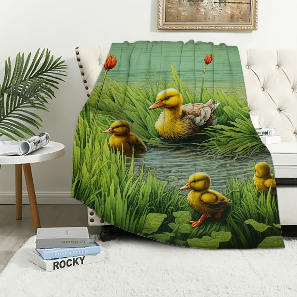 WERPE Duck Hunting Themed Blanket for Boys Girls Teens Mallard Duck ...