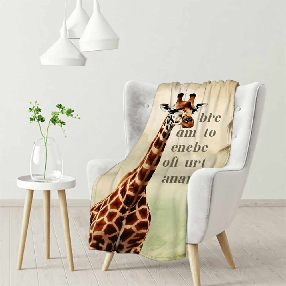WERPE Giraffe Gifts for Women - Inspirational Giraffe Blanket for Adult ...