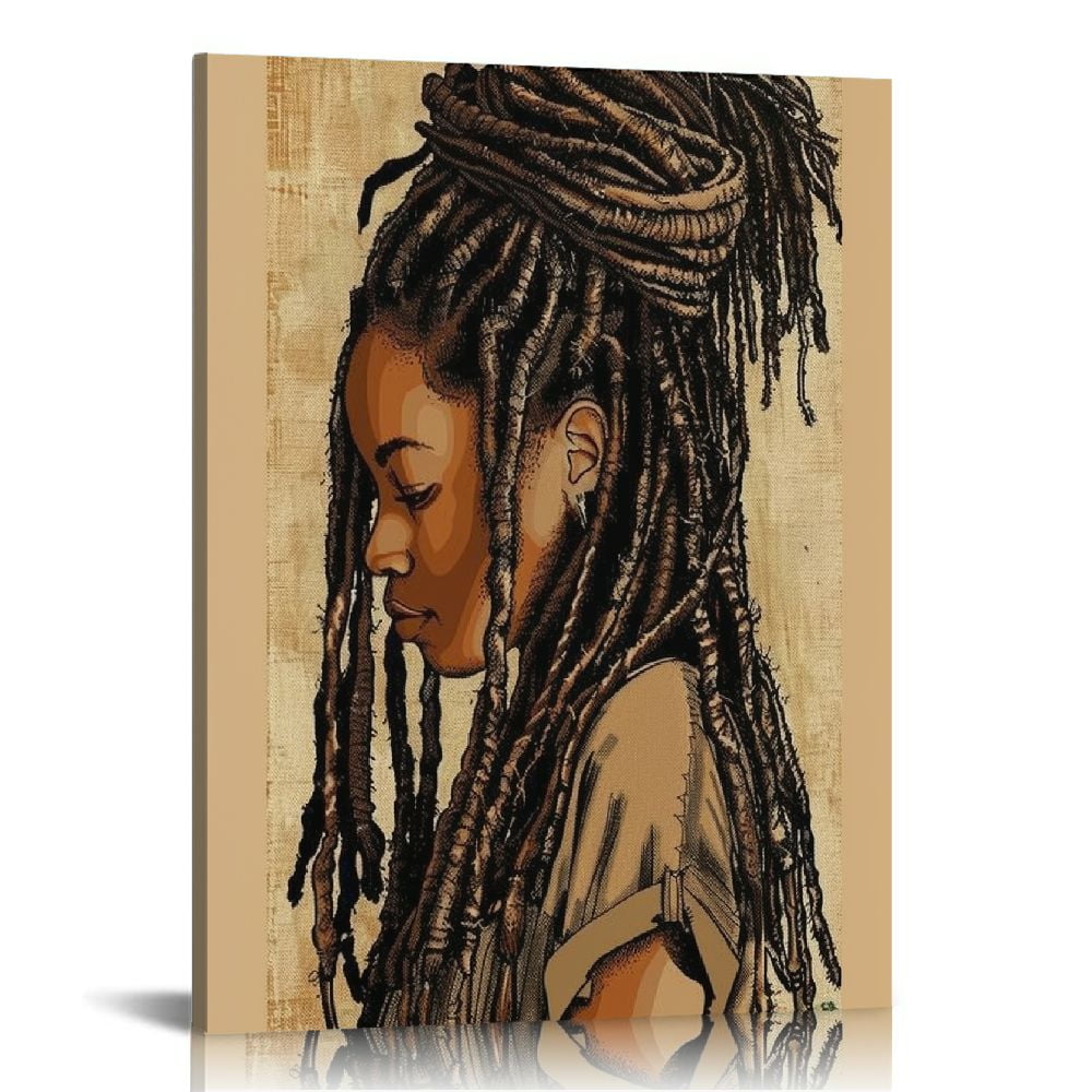 WERPE Hair Salon Poster African Braid Black Hair Dreadlocks Poster Wall ...