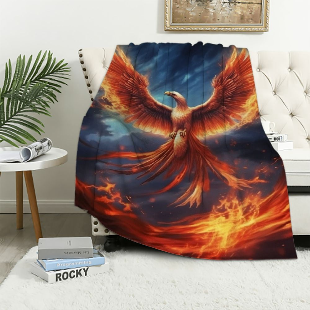 WERPE Phoenix Blanket Anti Pilling Throw Blankets Cozy Durable Blankets ...