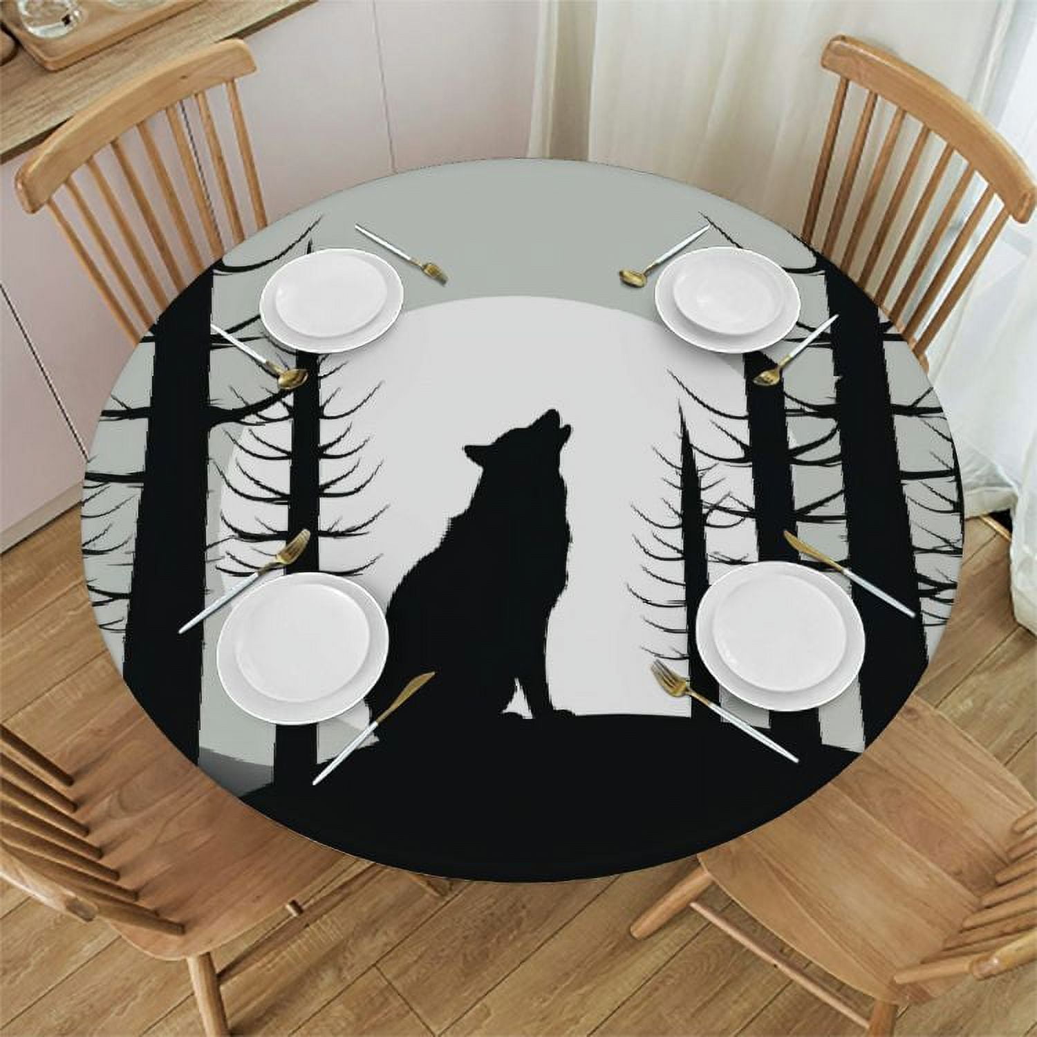 WERPE Table Cloth Wolf Forest Wildlife Wild Animal Wilderness Wolves ...