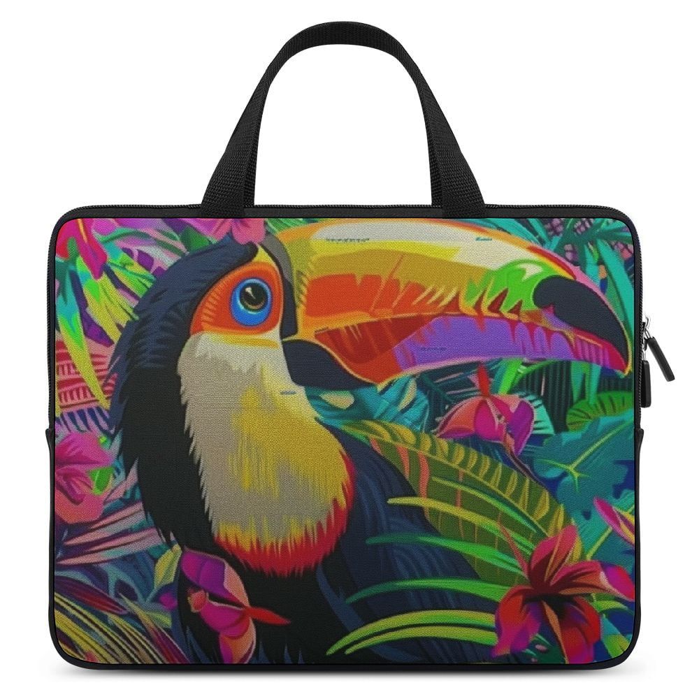 WERPE Toucan Tropical Colorful Diving Fabric Soft Laptop Sleeve Travel ...