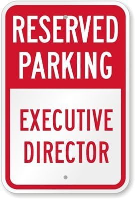 WERRT Reserved Parking - Executive Director Sign Metal Decorative Signs ...