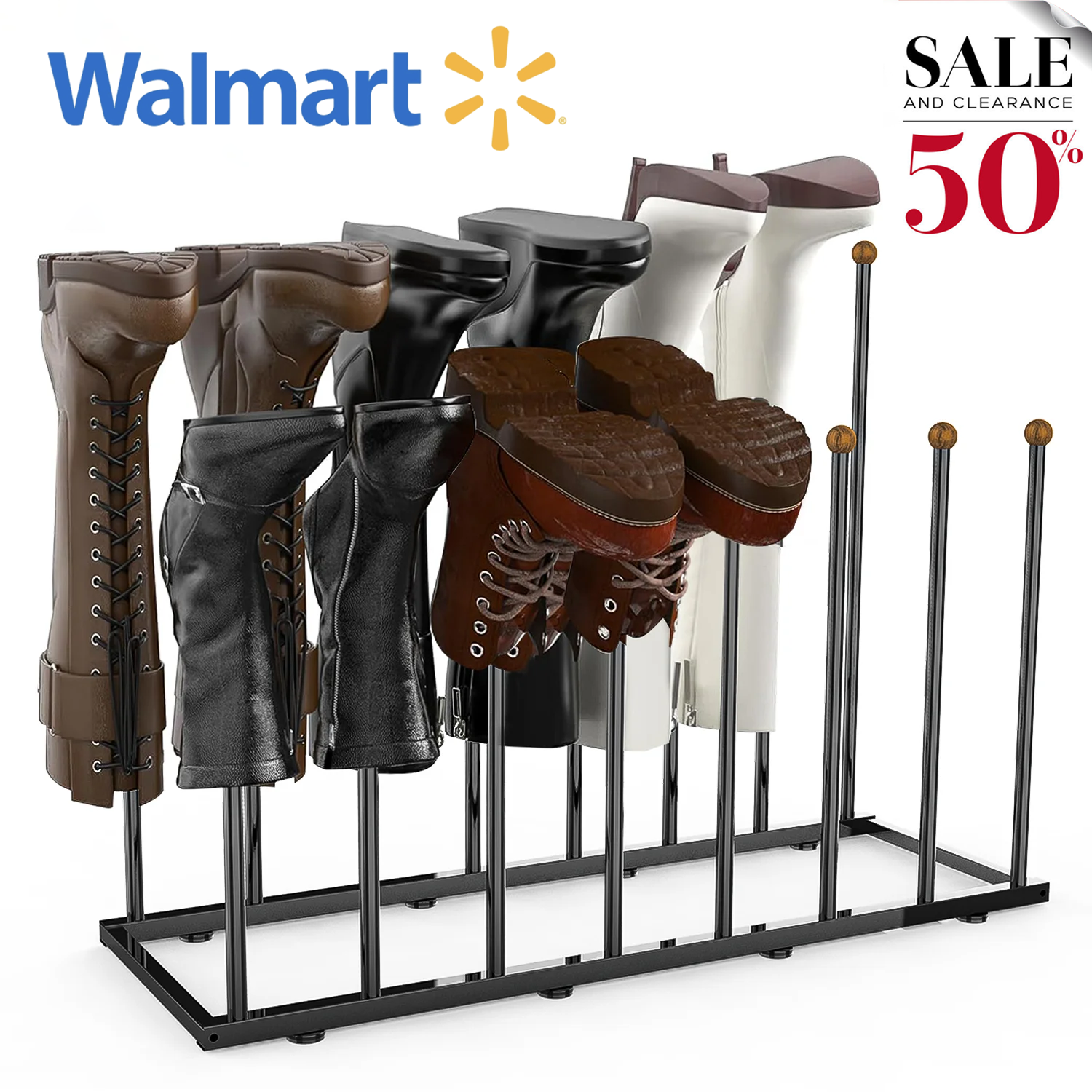 Rack'Em 4 Pair Boot Rack - Walmart.com