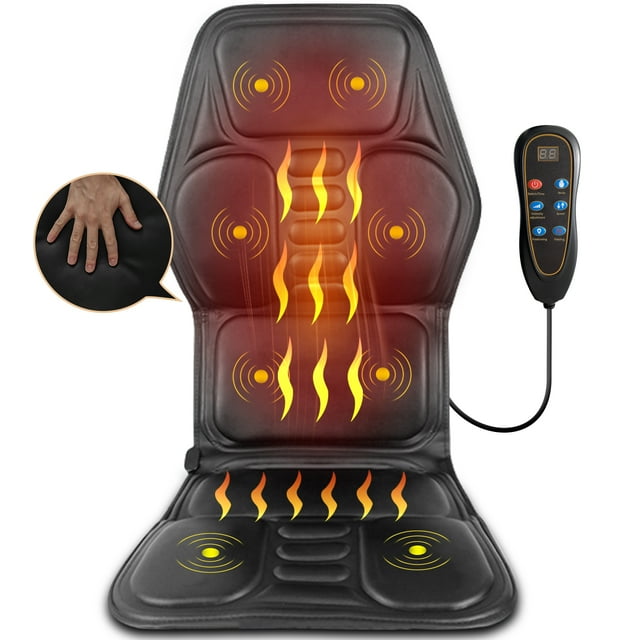 WERTYI Back Massager with Heat, 9 Massage Models & 3 Heat Levels ...