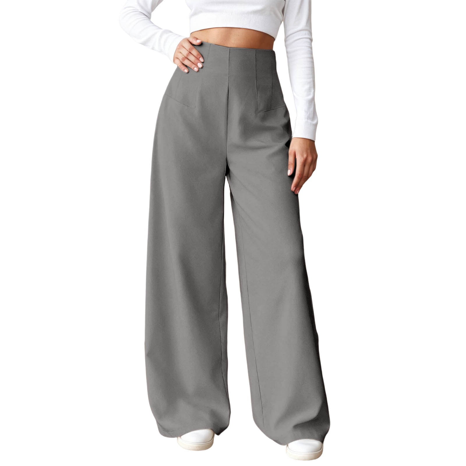 WERYOUNG Casual Pants For Woman High Waisted Business Casual Trousers ...