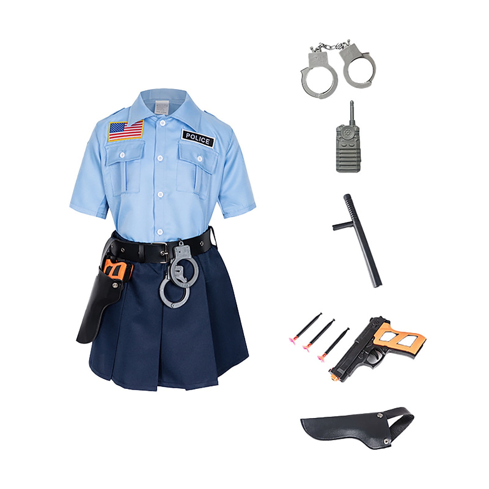 WERYOUNG Child Officer For Kids Cop For Girls Dress Up Birthday ...