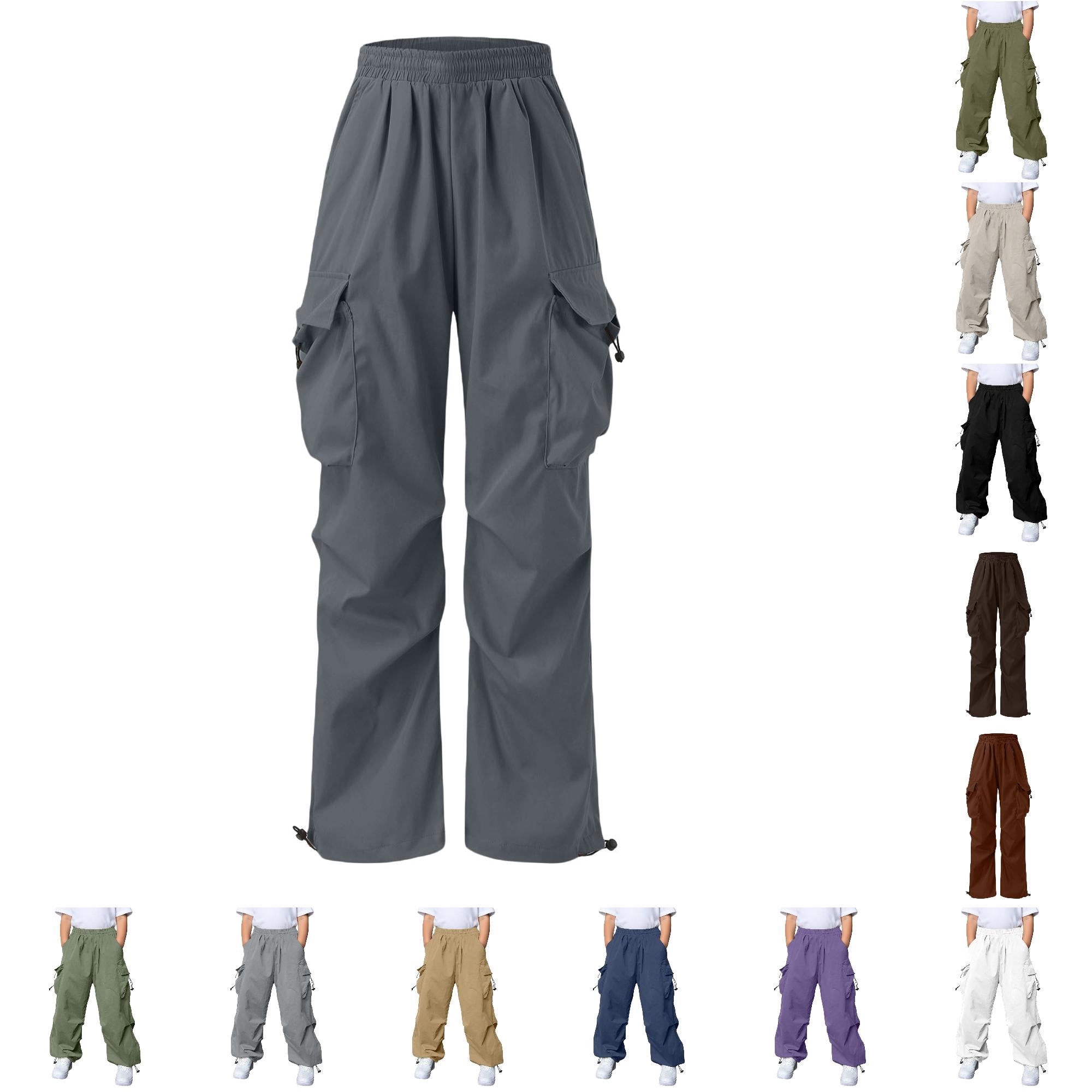 WERYOUNG Kids Cargo Pants With Multiple Pockets For Boys Girls Outdoor ...