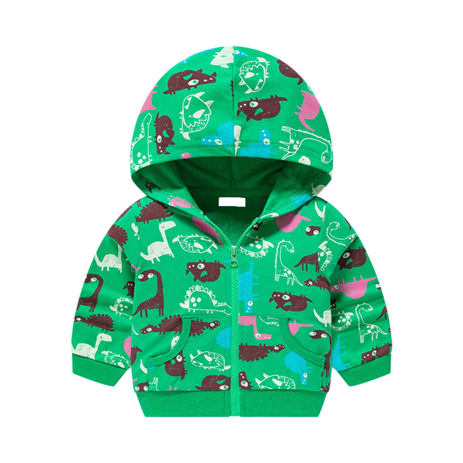 WERYOUNG Winter Baby Boy Zip Up Hoodies Solid Color Hooded Sweatshirt ...