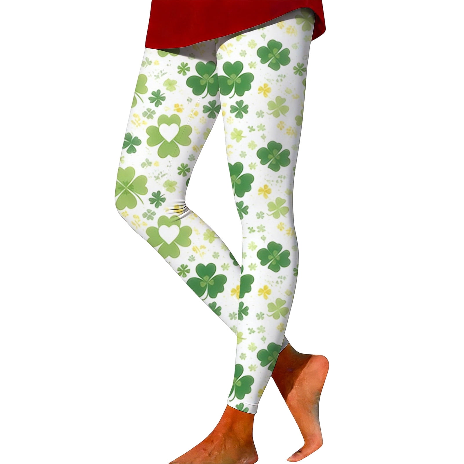 WERYOUNG Women's Leggings St Patrick's Day Print High Waist Leisure ...