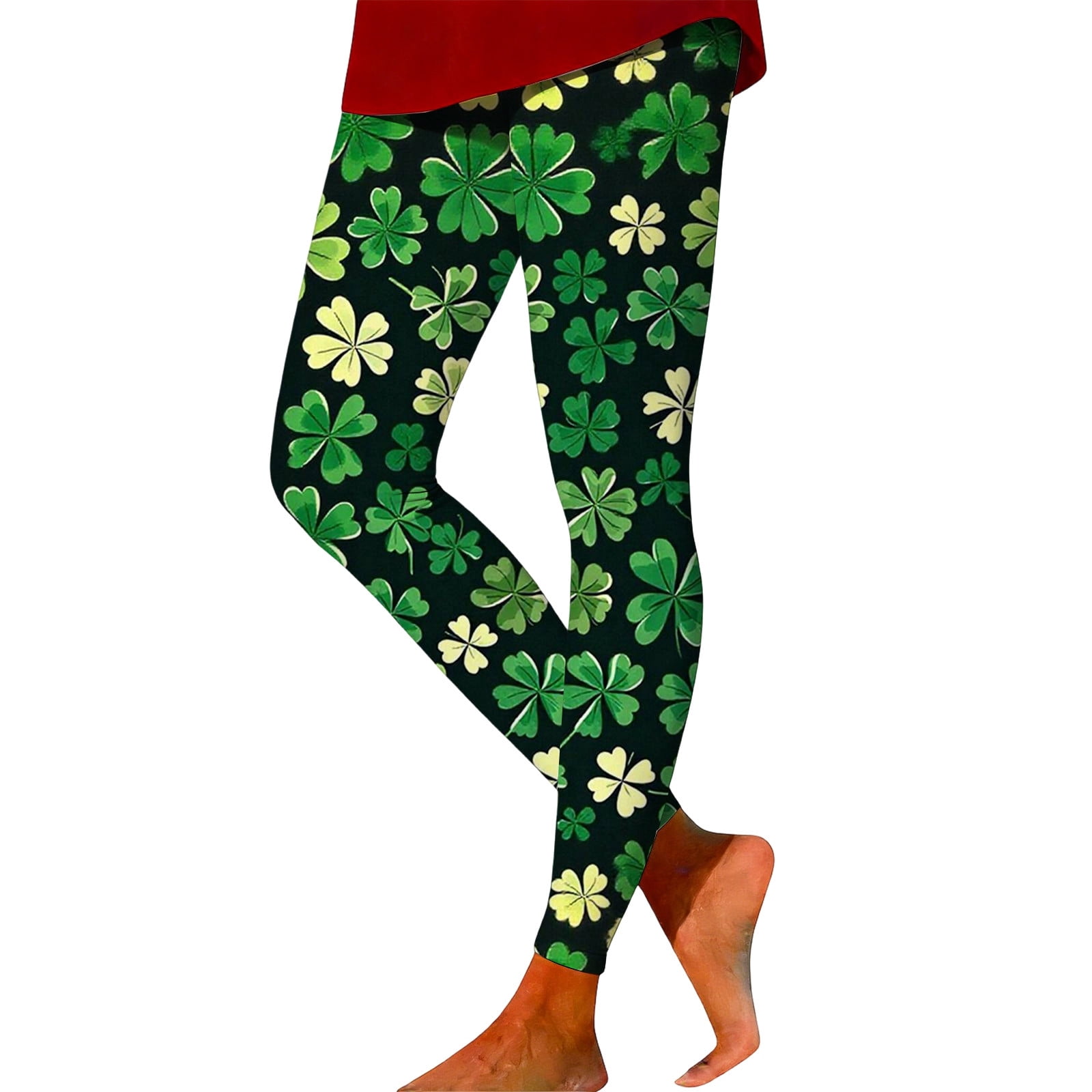 WERYOUNG Women's Leggings St Patrick's Day Print High Waisted Leisure ...