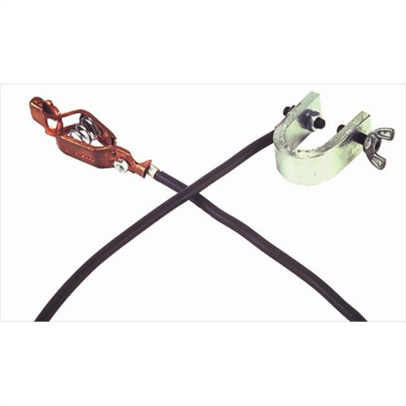 Wesco Drum Grounding Wire 272032 - 3' with C-Clamp & Alligator Clip ...