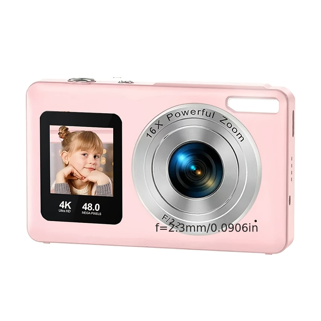 WESECUU 4K Dual Screen Digital Camera 18X Zoom Anti-Shake Vlogging ...