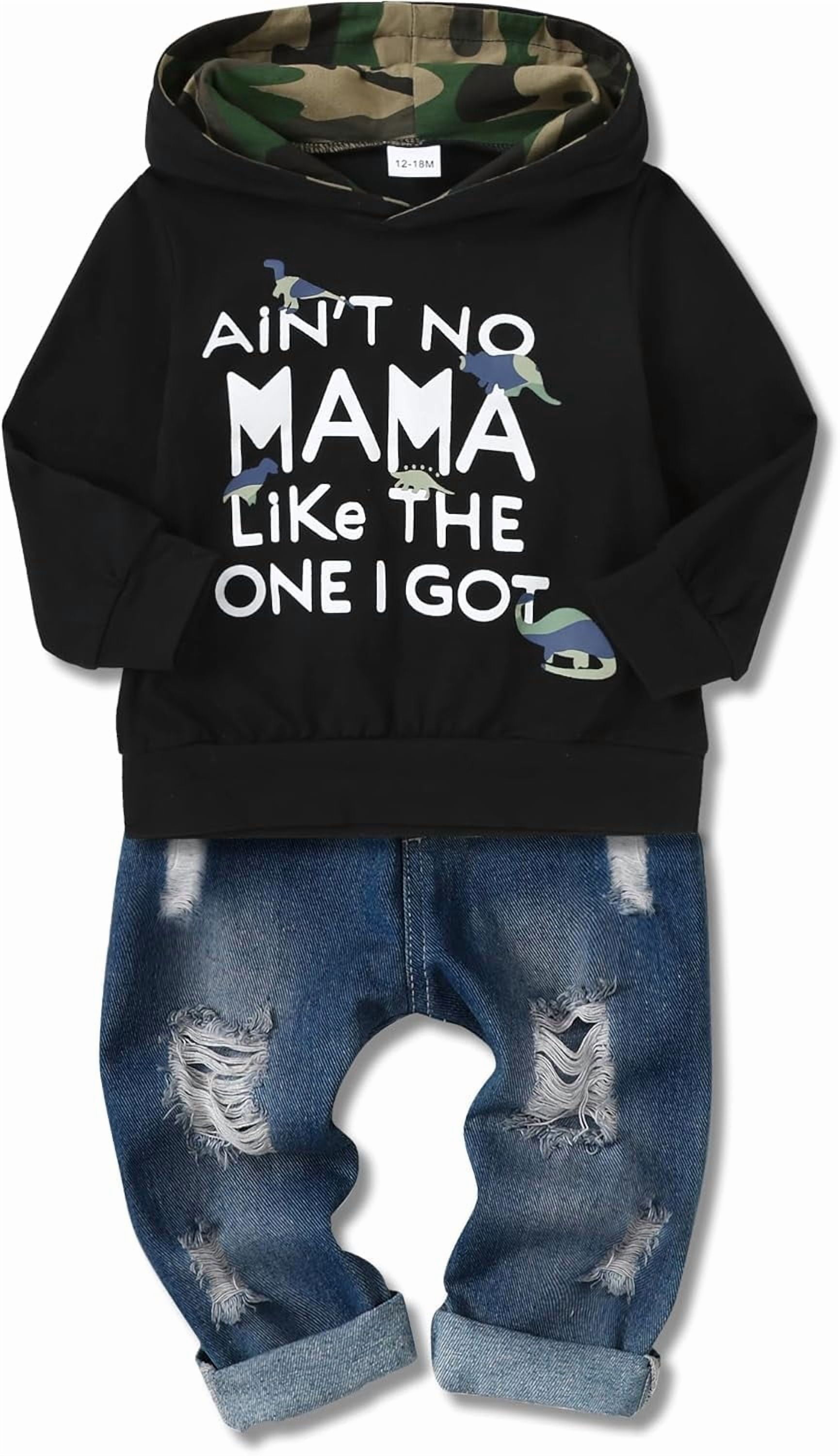 WESIDOM Toddler Boy Clothes,Long Sleeve Printing Hoodie+Jeans Pants Toddlers Boys Outfits Set 1 ...