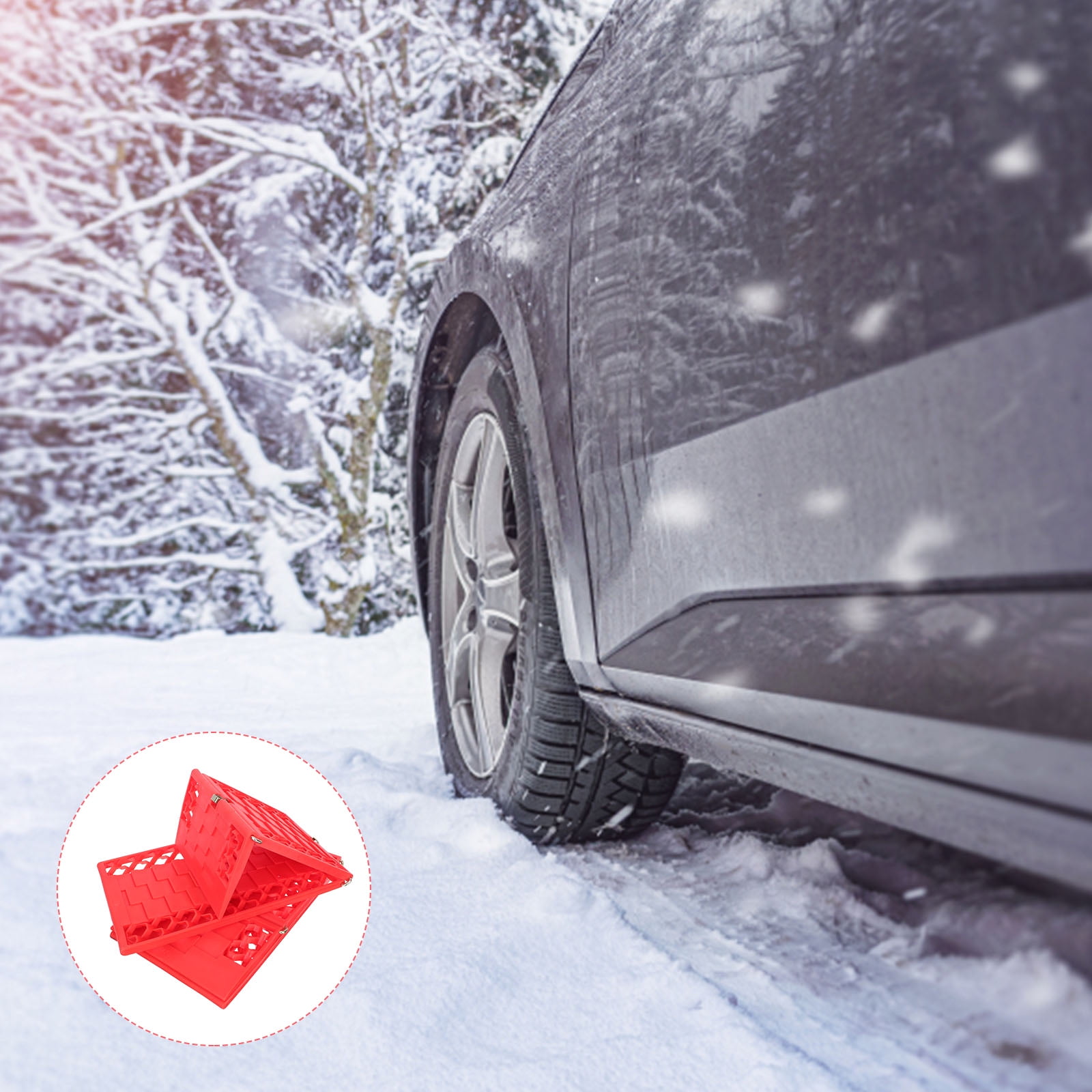 WESIEVYA 1 Pair Traction Tracks Mat for Car and Truck in and Snowy ...