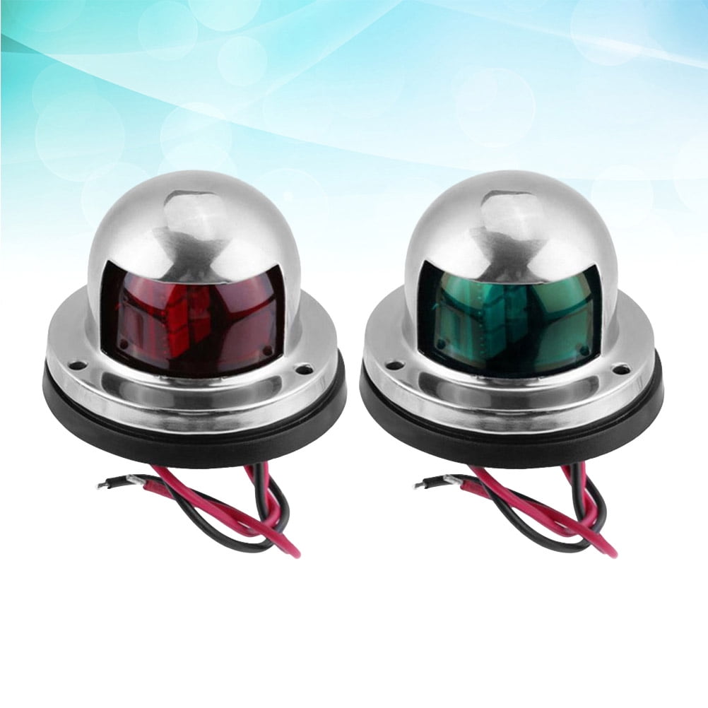WESIEVYA 1 Pair Trailer Signal Lights Boat Turn Signal Light Red Green ...