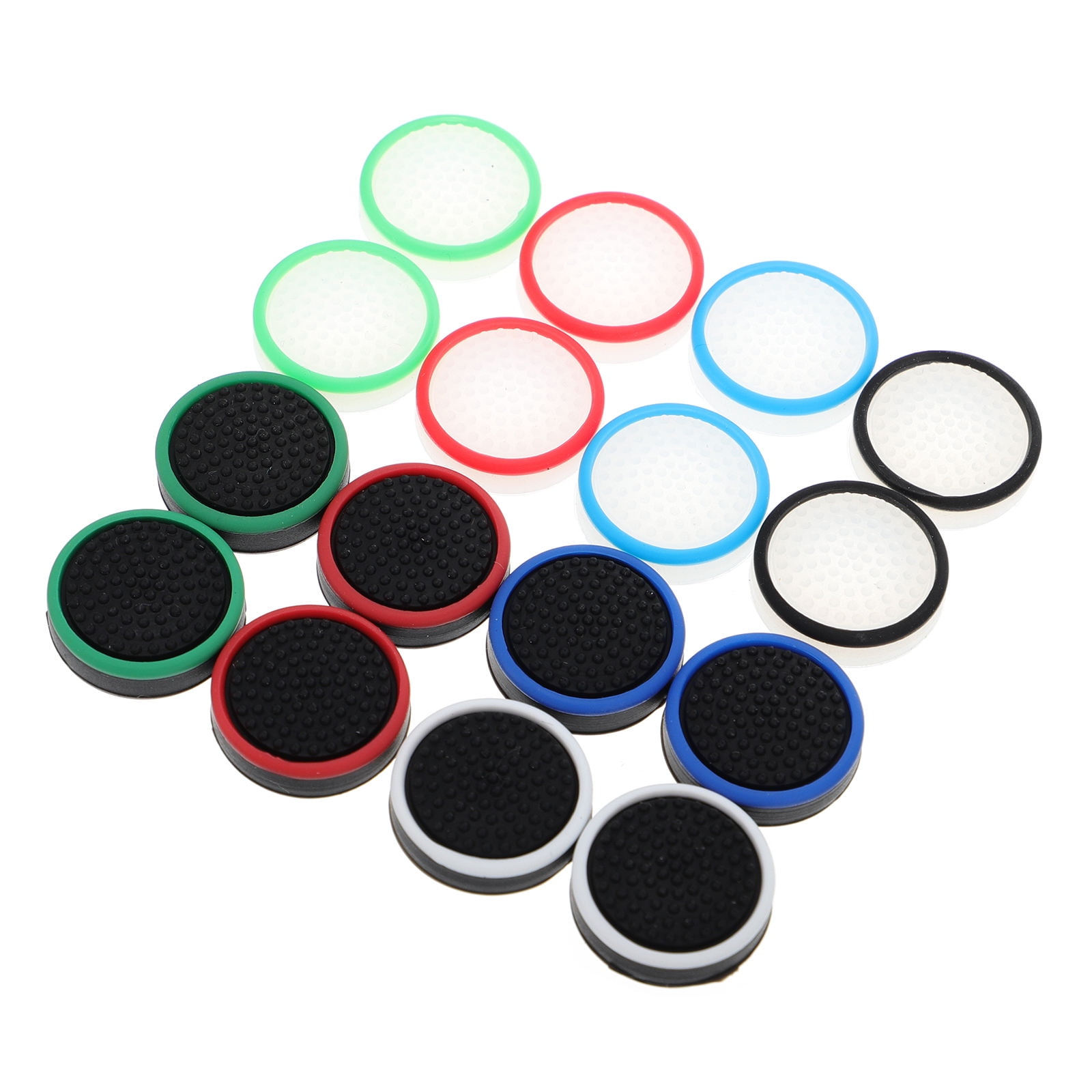 WESIEVYA 16Pcs Analog Thumb Grip Luminous Button Assorted Color For ...