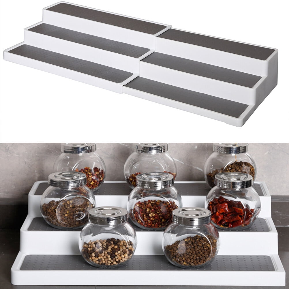 WESIEVYA 1Pc Multi Purpose Spice Racks 26.0x9.6in Grey Ppr Material 3 ...