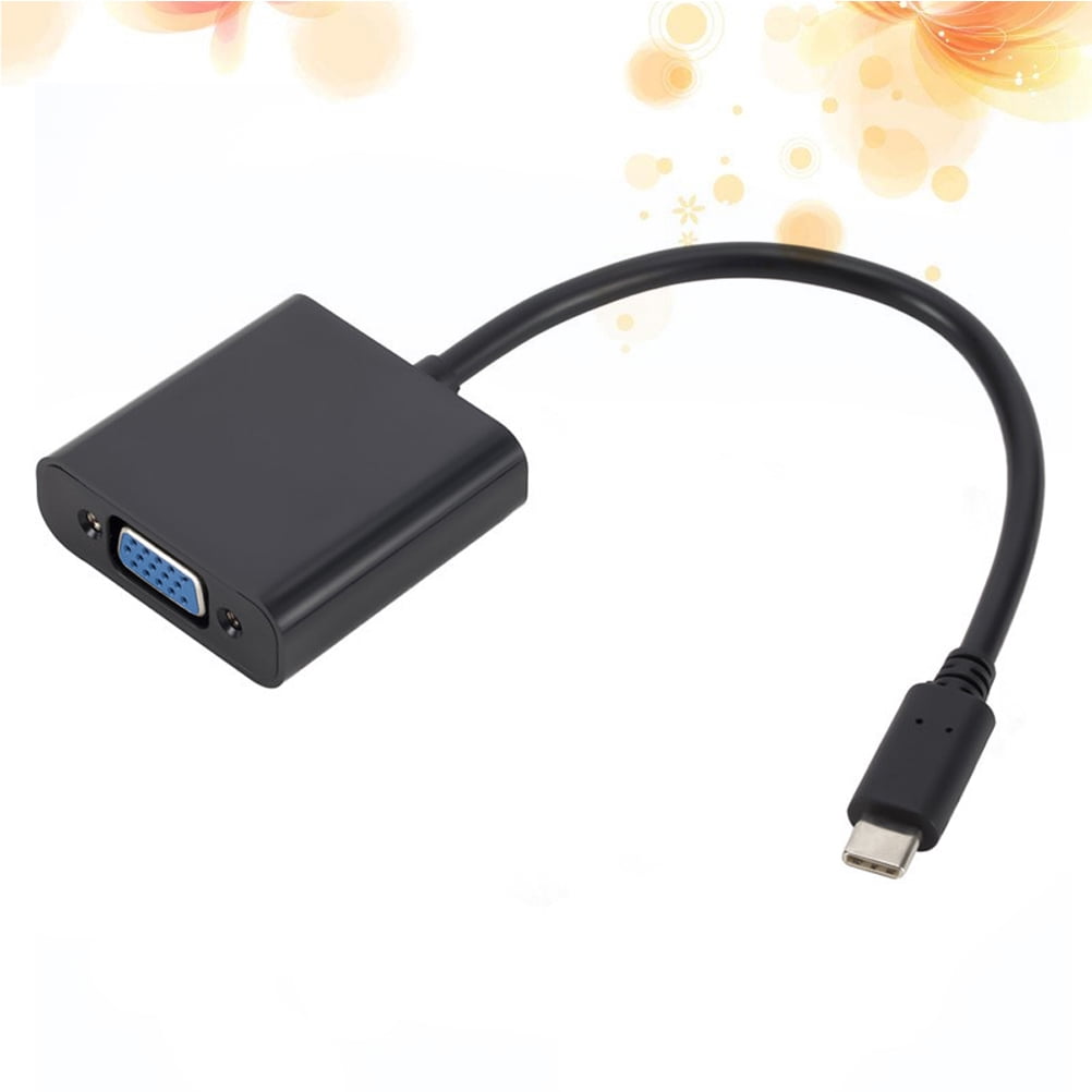 WESIEVYA 1Pcs Plastic USB 3.1 Type-C to VGA Adapter Cable for Home ...